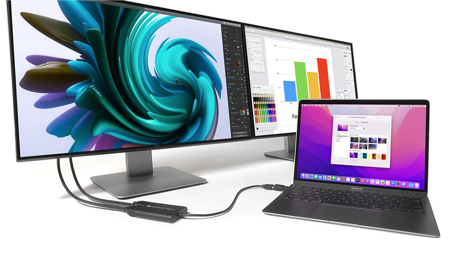 Sonnet adapters let you connect two monitors to your Apple Mac M1 ...