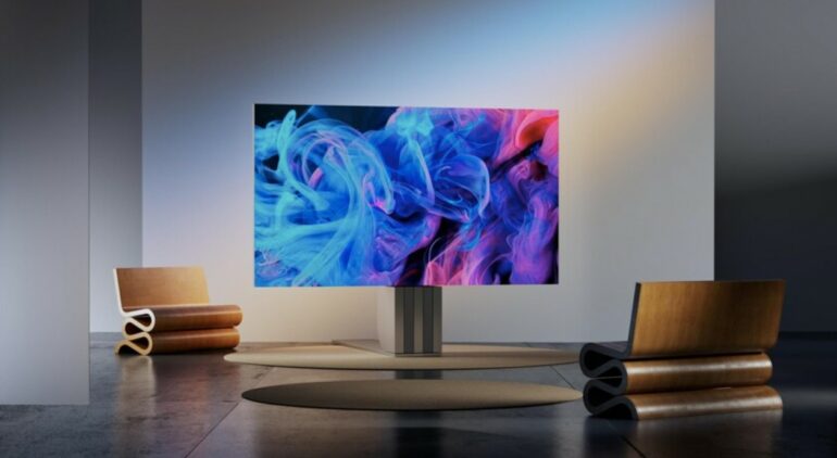 165-inch five-screen futuristic foldable TV unveiled - Stereotech